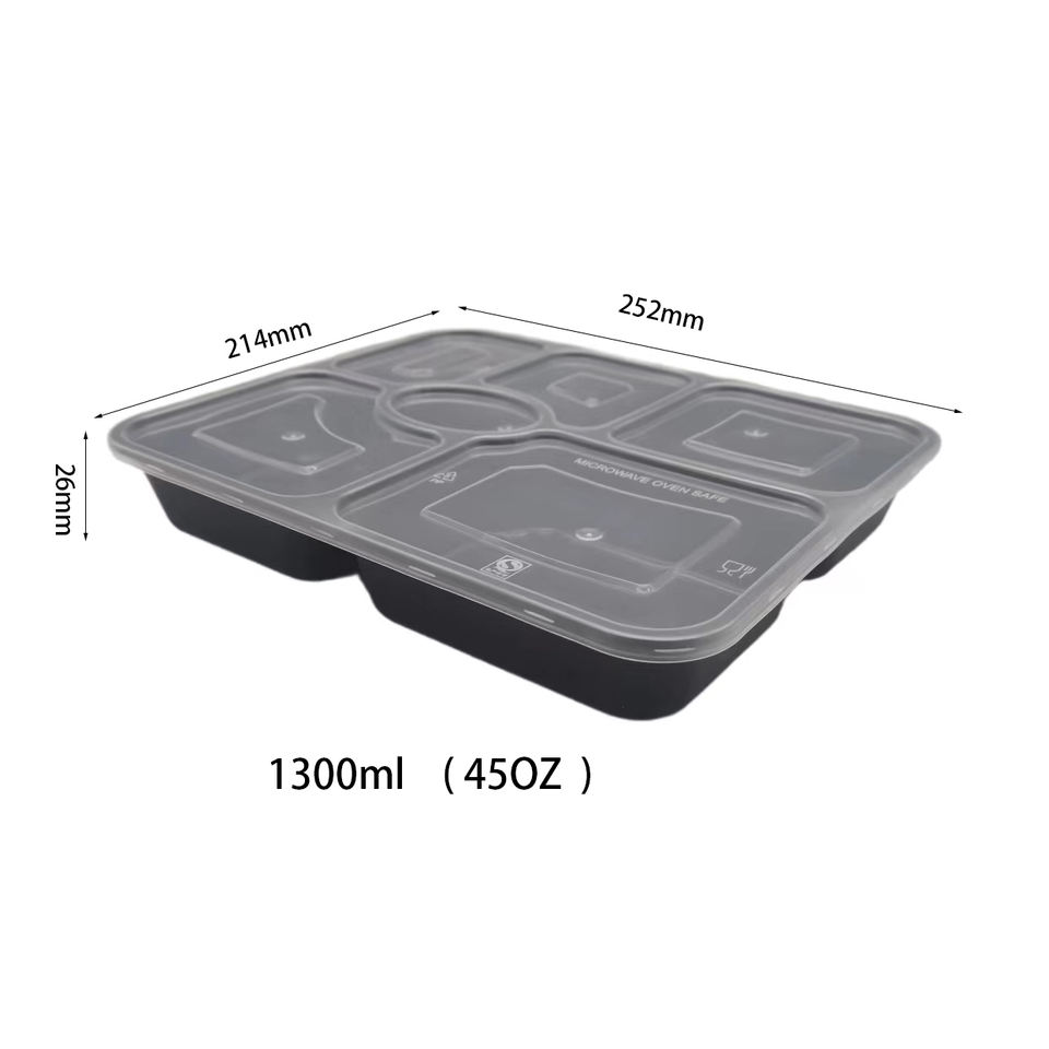 6 Compartments Container Disposable Food Plastic Container| Alibaba.com