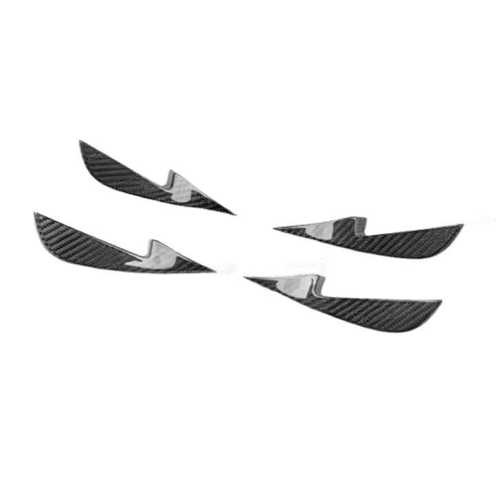 PT STYLE CARBON FIBER FRONT BUMPER SIDE CANARDS for 2019-2021 MERCEDES ...
