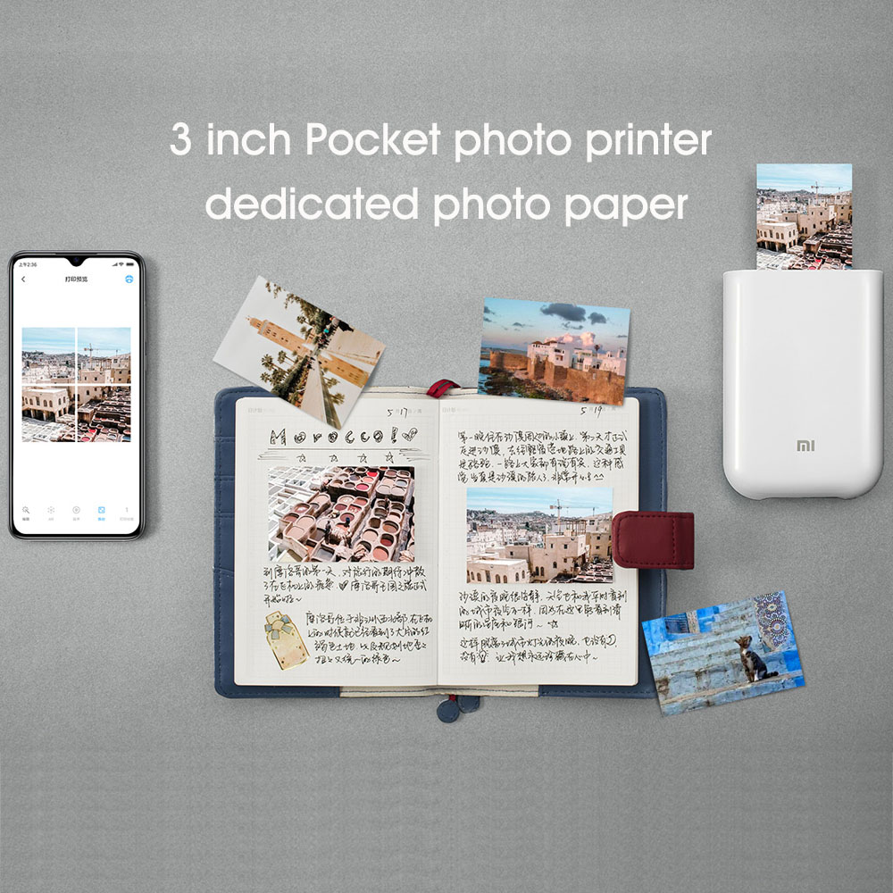 AR Printer 300DPI HPRT MT53 Mini Color Printer Original ZINK Sticker 2* ...