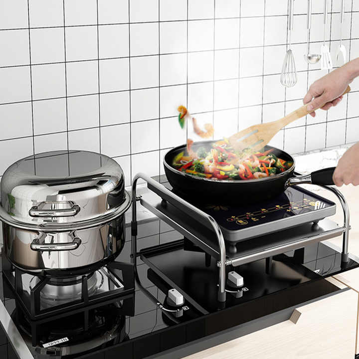 Stainless Steel Gas Stove Storage Rack - Metasan Quality