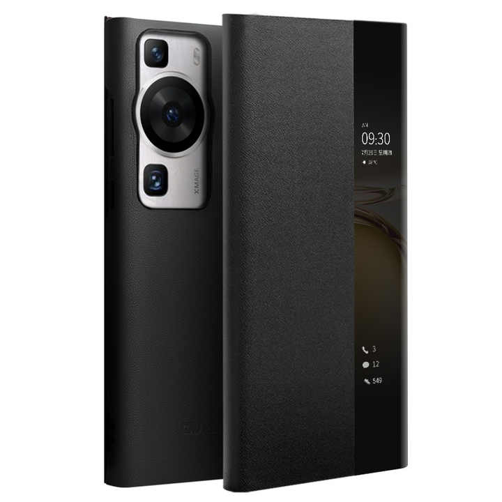 2024 QIALINO Brand Luxury Handmade Phone Leather Smart Window case for ...