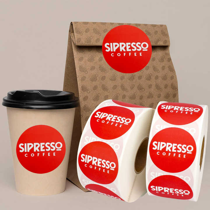 Custom Waterproof Self Adhesive Labels Circle Label Etiquetas Round ...