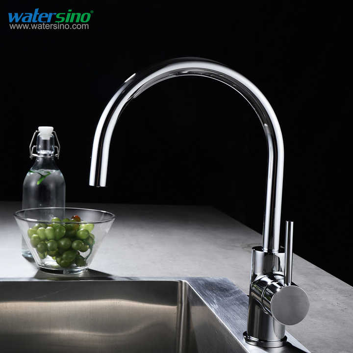 Standard Kitchen Hot Stainless Steel Mixer Faucet Water Tap Modern ...