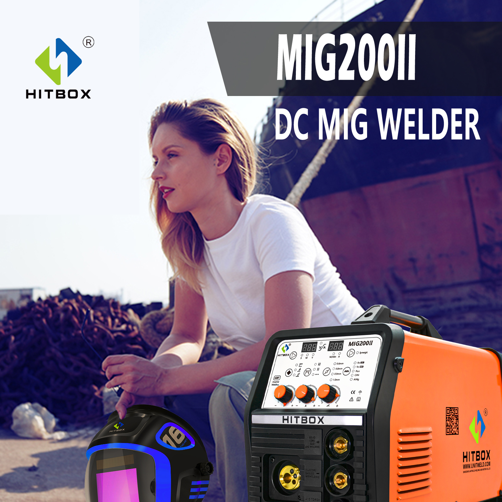 Hitbox Mig200ii Igbt Máy Hàn Biến Tần Cho Vật Liệu Nhôm Thép Carbon ...