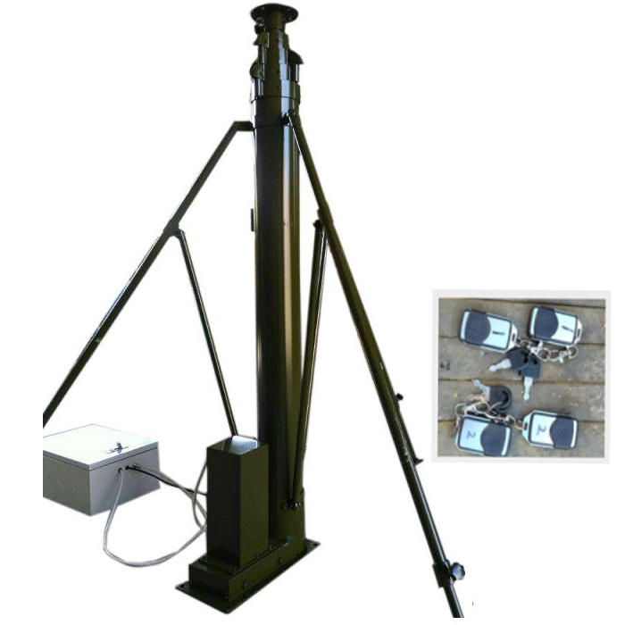 10m Heavy Duty Motorized Telescopic Mast 100kg with Remote Control ...