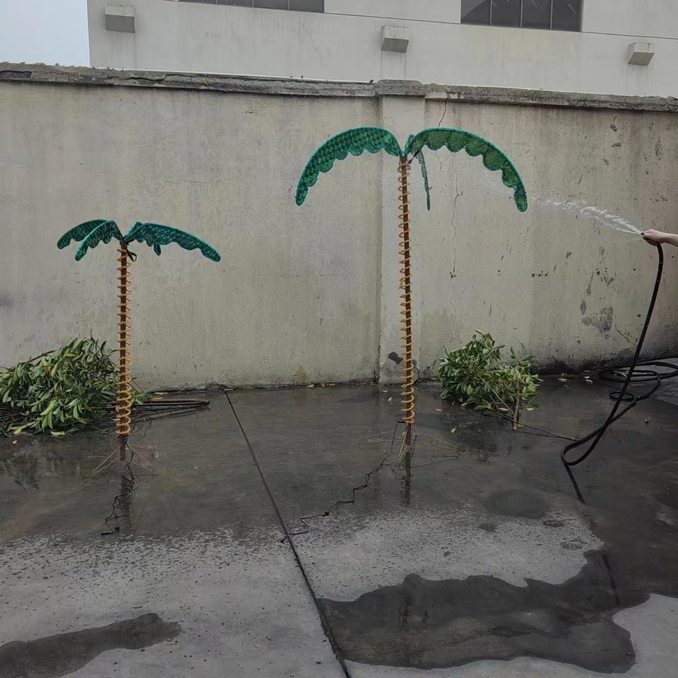 DC30v 7ft Height Outdoor Garden Palm Tree Led Rope Lighted Palm Trees ...