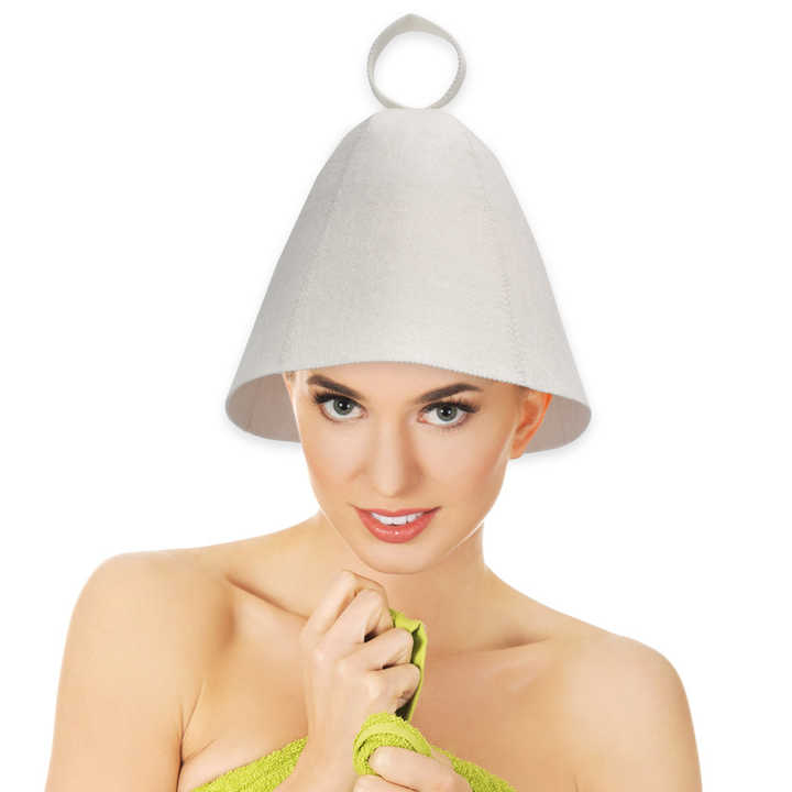 Premium Wool Felt Sauna Hat for Men and Women Heat Protection Cap for ...