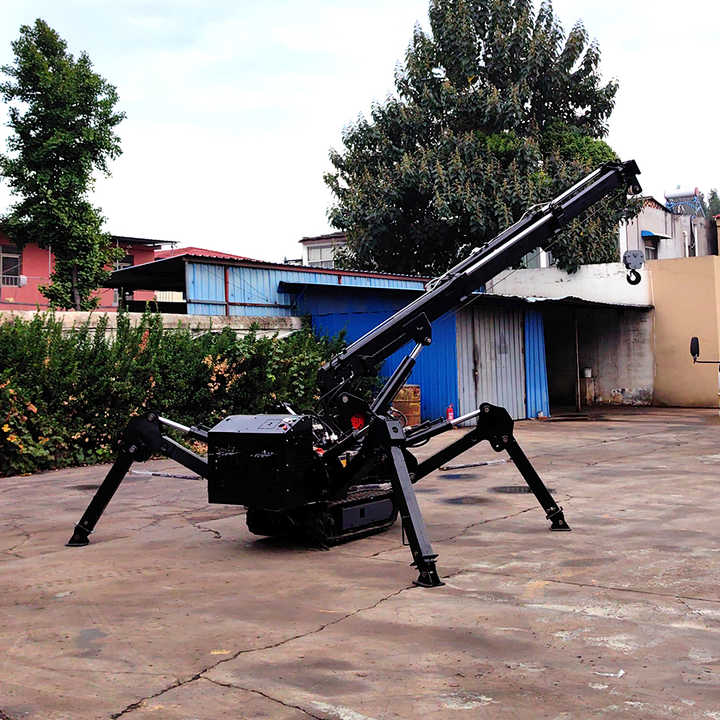Heavy Duty Mini Spider Crawler Crane Elevator Hoist Glass Curtain Wall ...