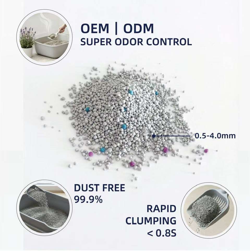 High Absorbency Ball Shape Bentonite Cat Litter Litiere Pour Chat ...
