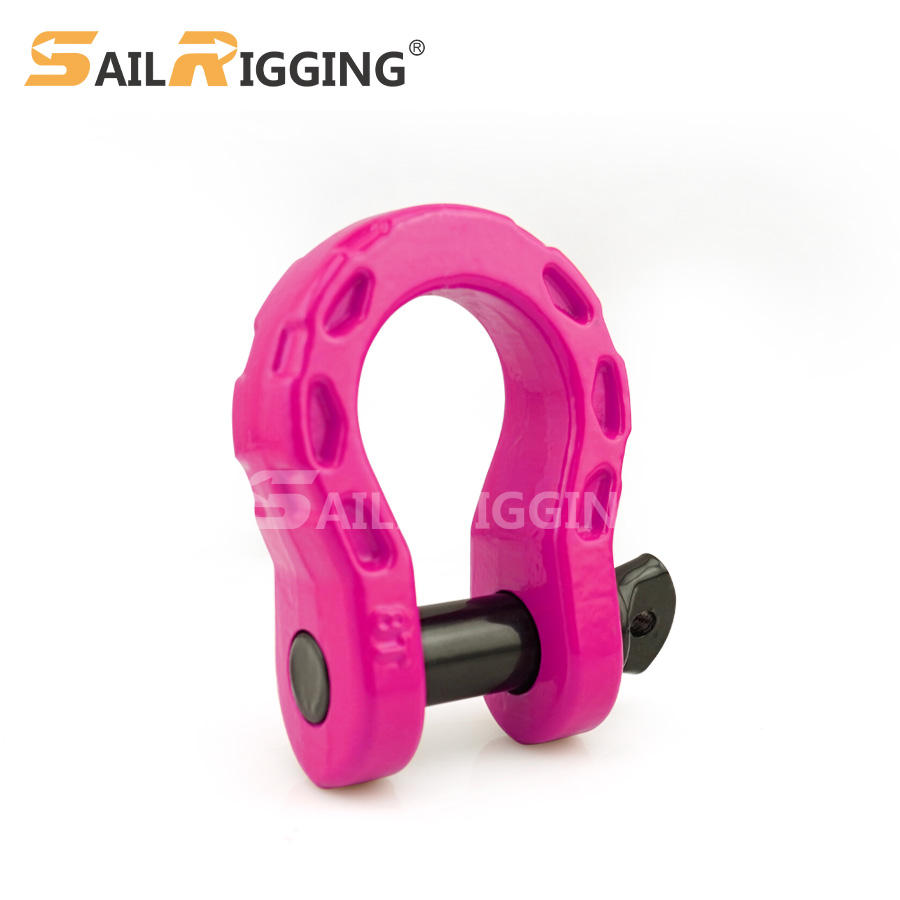 8T Offroad Recovery 4x4 Bow Shackle 3/4 Omega Flatbed Shackle for ...