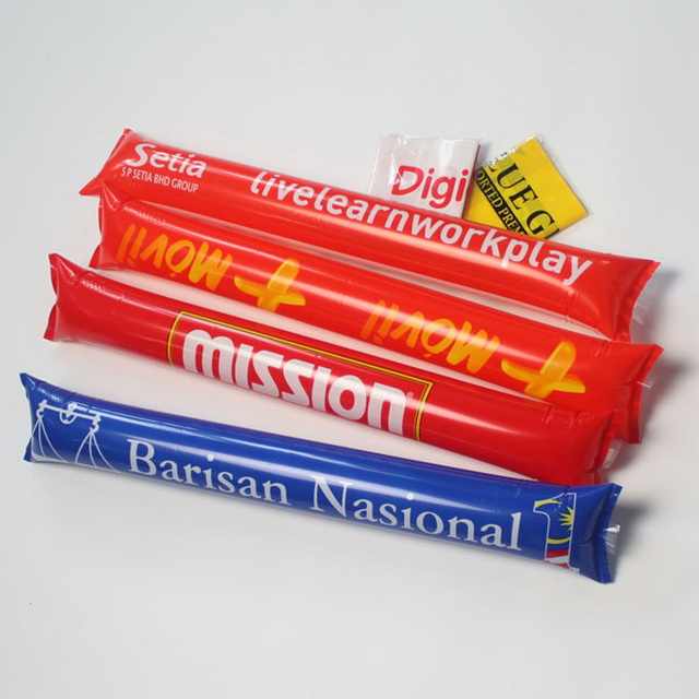 Customized LDPE Inflatable Clap Stick Cheer Stick Balloon