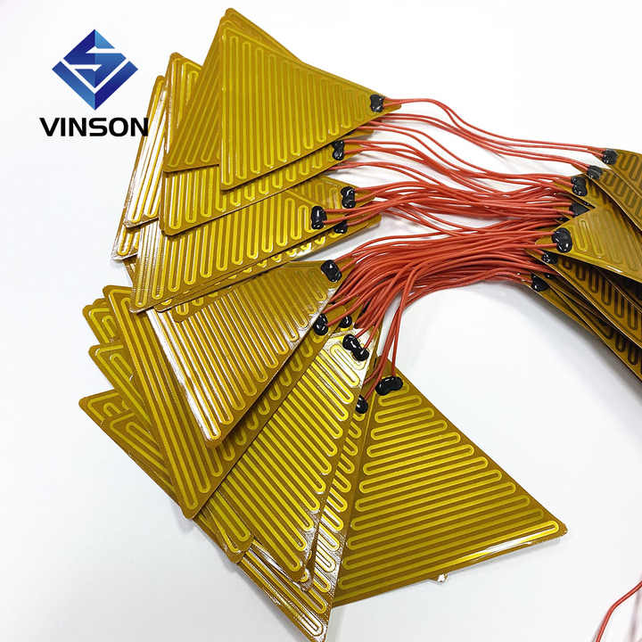 5V 6V 12V 24V Custom Shape Flexible Polyimide Film Heating element ...