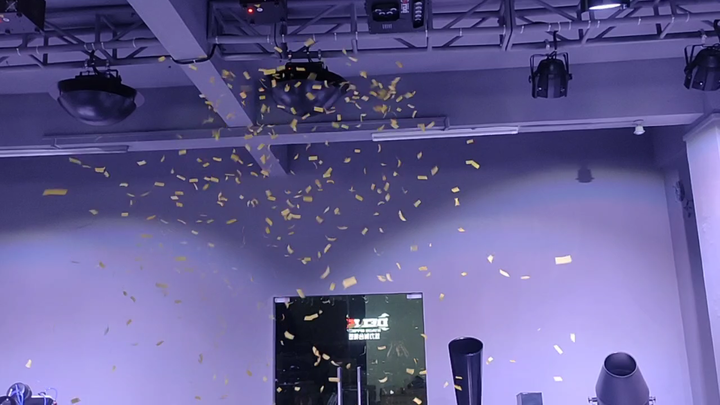 DMX512 Remote Control Hanging Confetti Paper Blower Machine - Swirl ...