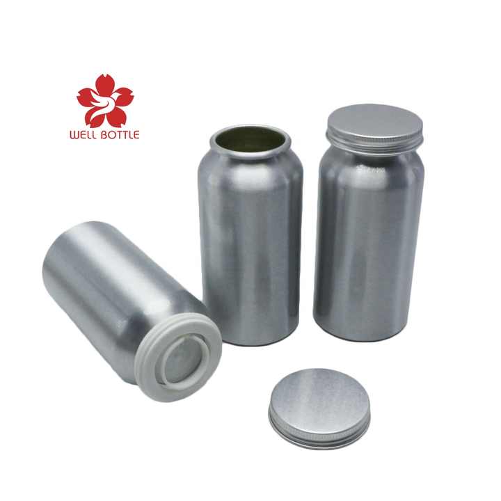 custom food grade aluminum capsule pill supplement packaging jar bottle ...