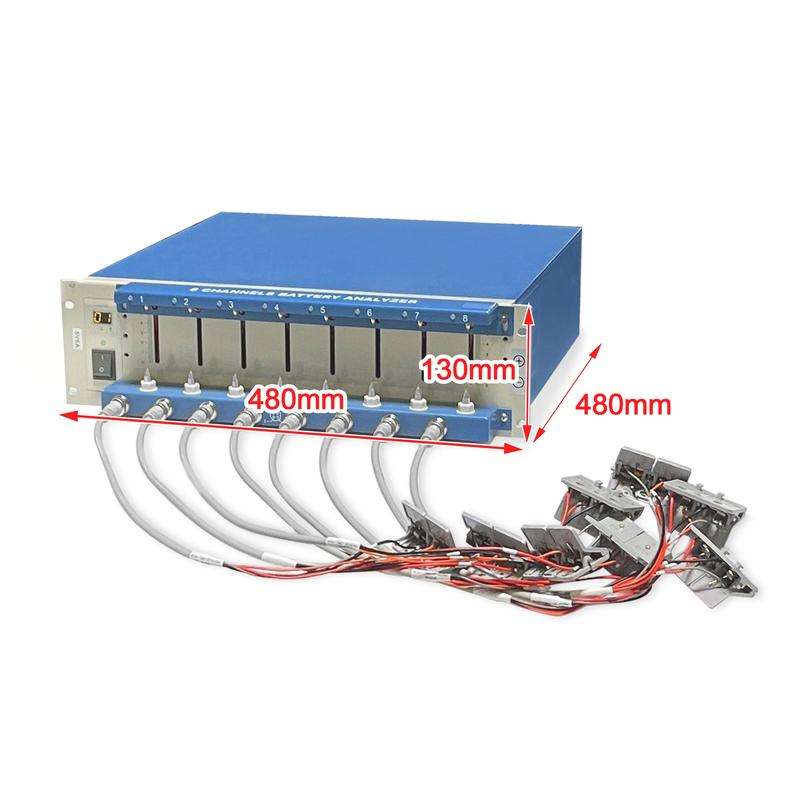 8 Channel Lithium Battery & Supercapacitor Analyzer ( 0.5mA - 6A 0- 5V ...