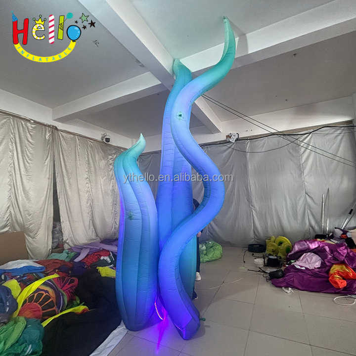 stage decoration prop led lighted pillar tube lighting inflatable ...