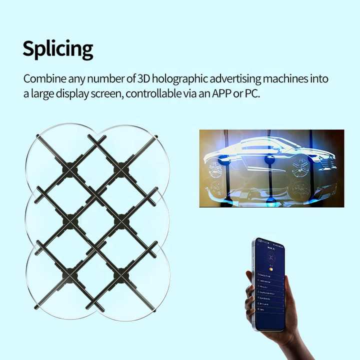 Hologram Advertising Display - 3D Holographic Fan 2024