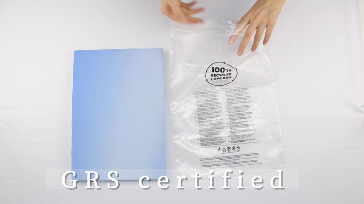 GRS Label & Logo Custom Packaging - Recyclable Zip Bags