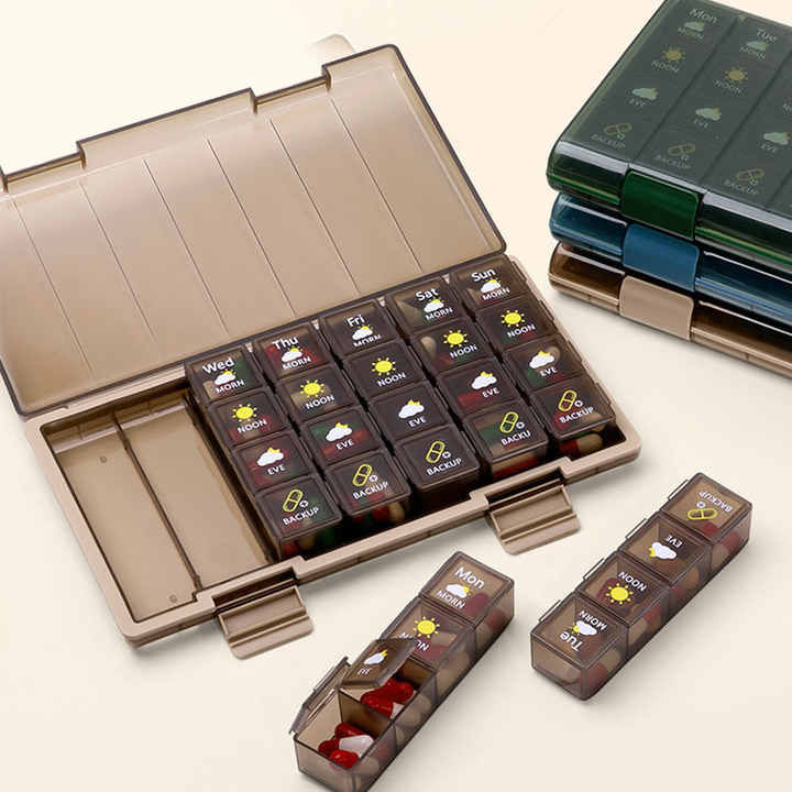 Custom Language Logo Printed 7 Days 28 Compartment Moisture Proof Seal ...