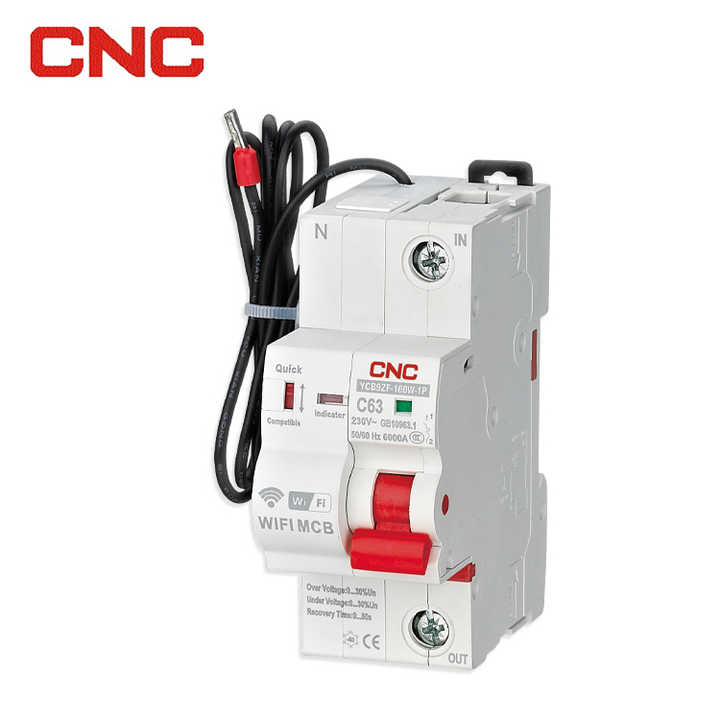 Smart Single Phase MCB YCB9ZF - 6KA Wifi Circuit Breaker