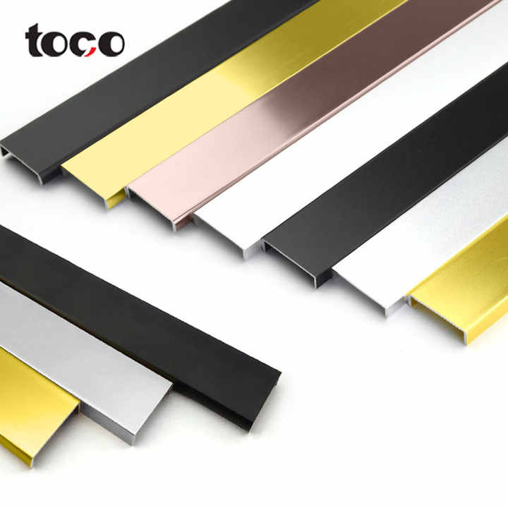 TOCO-ribete de aluminio en forma de U, 16mm, perfiles de Metal ...