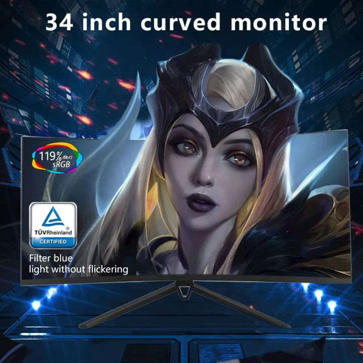 OEM 19 20 21.5 22 24 27 32 Inch PC LED Gamer Borderless Displays