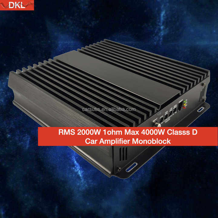 Fullrange Car Subwoofer Amplifier RMS 2000W Class D Max 1 Ohm Peak 4000W SPL Strong Bass Car ...