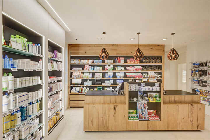 Customized Modern Retail Pharmacy Store Layout Design Decoration ...