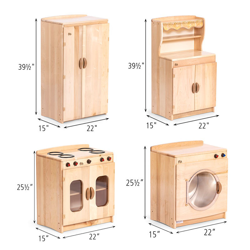 Montessori Educational DIY Role Play Set Wooden Kitchen Toys for Kids ...