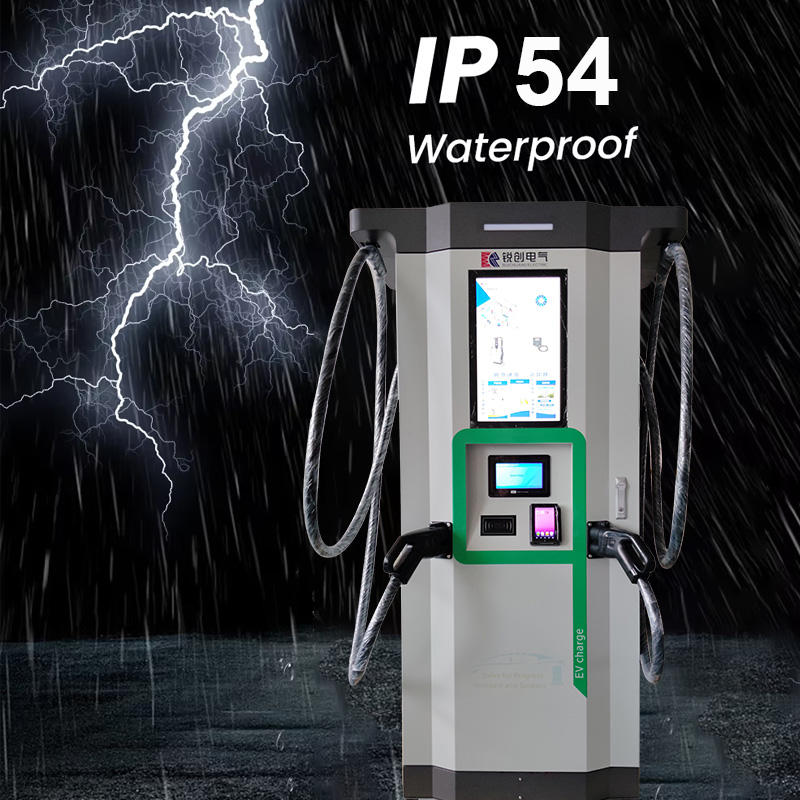 Dual Gun CCS GBT EV Charger with Large Advertising LCD Display 120kW ...