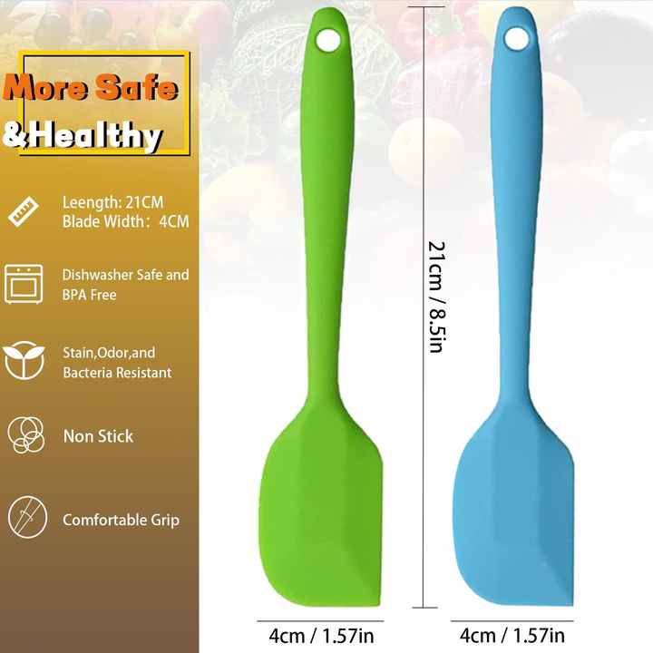 Heat Resistant Silicone Spatulas Food Grade Baking Spatulas Non-Stick ...