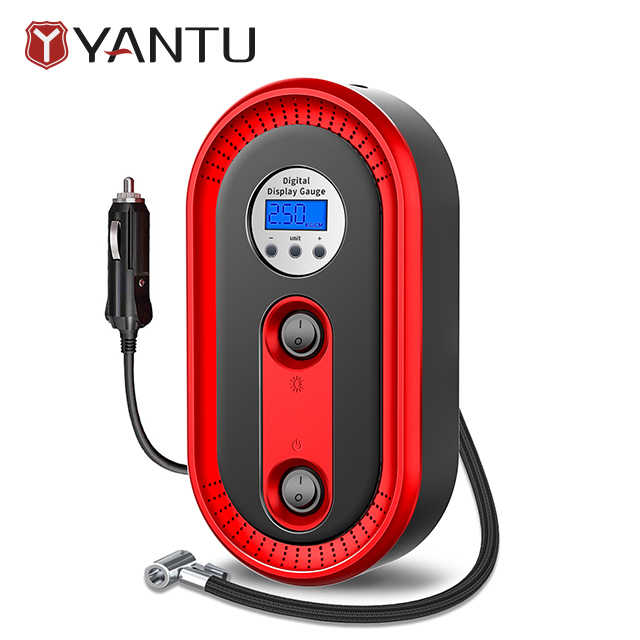 YANTU A01 Wired 12V Car Tire Inflators with Emergency Light