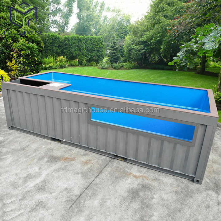 Magic House Shipping Container Swimming Pool Above Ground Swimming Pool ...