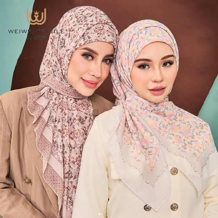 Stylish Ethnic Bandana Muslim Malaysian Printing Scarf