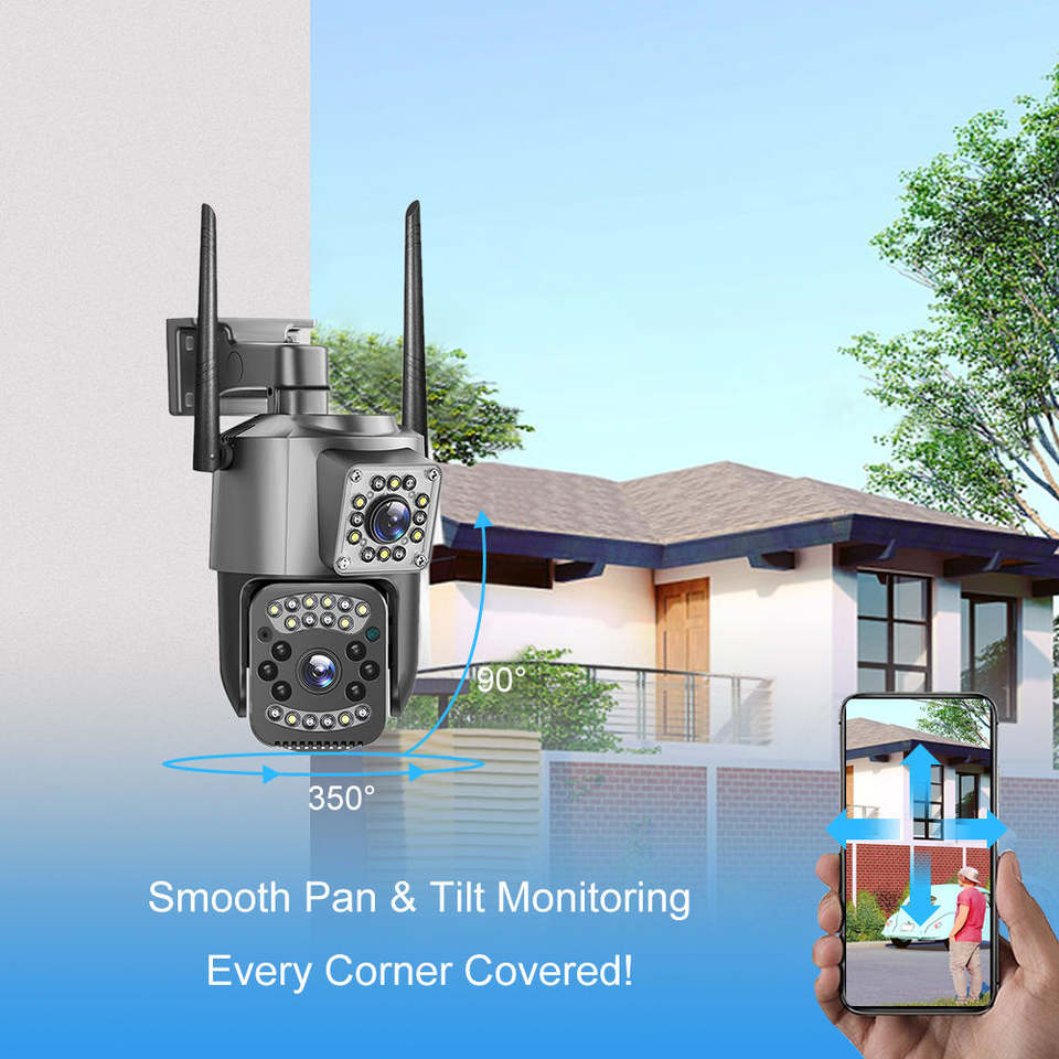 Wireless Surveillance IP PTZ Outdoor Wifi 4G LTE Cameras