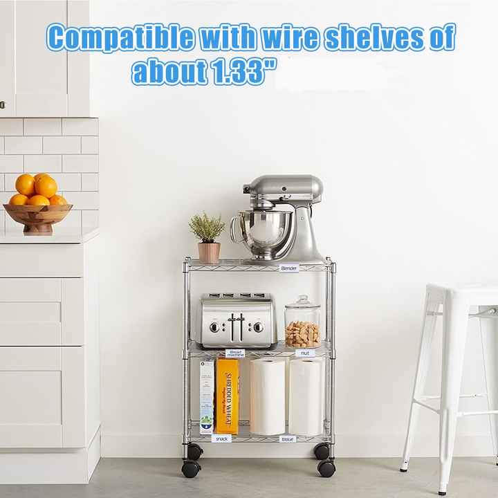 Retail Wire Shelf Price Tag Talker Smooth Edges Cooler Label Holder ...