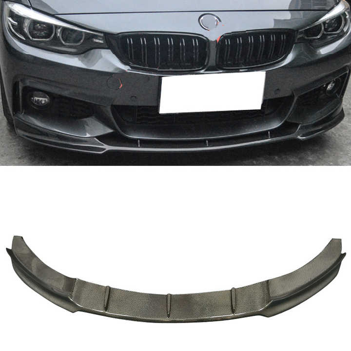V Style F32 F36 Carbon Fiber Front Bumper Lip for BMW 4 Series F32 F33 ...