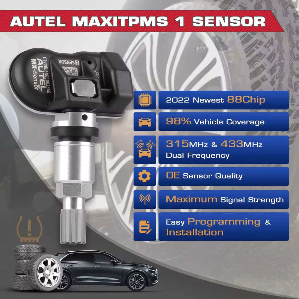 Autel MX Sensor Programmable TPMS Auto Temperature Proximity Pressure ...