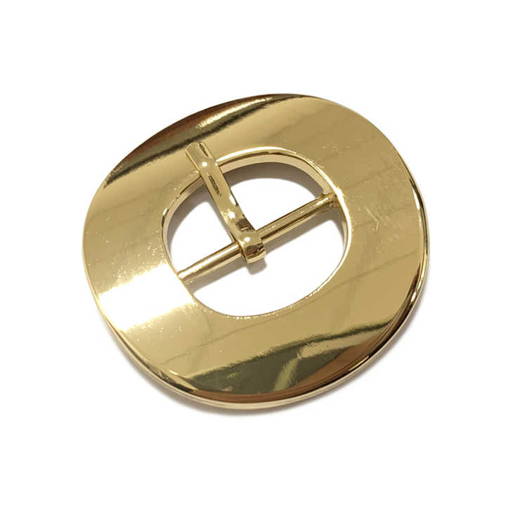 Round Shoe Buckles Metal Ladies Light Gold Shoe Pin Buckles Accessories ...