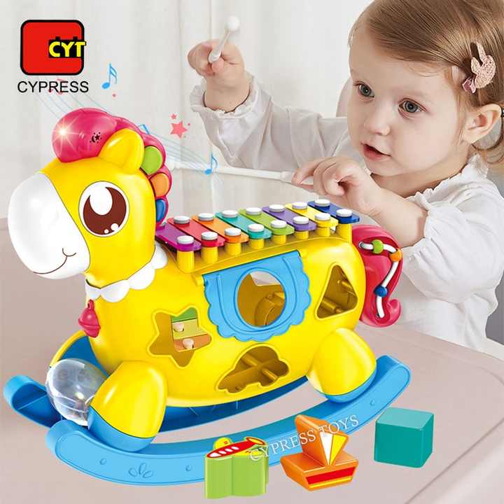 Brinquedos Baby Musical Block Set Lovely Xylophone Music Toy Animal ...