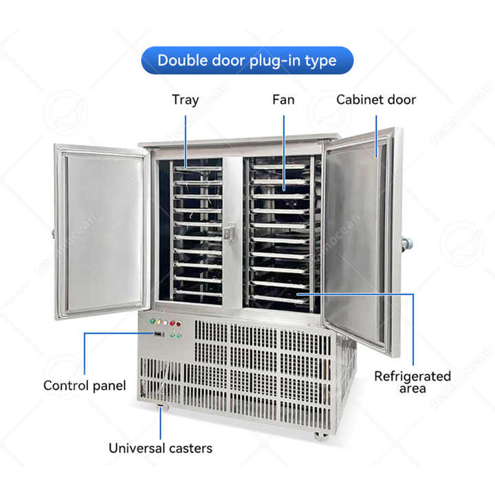 OCEAN Industrial Gelato Plasma Plate Blast Freezer -45 Fruit Pizza ...
