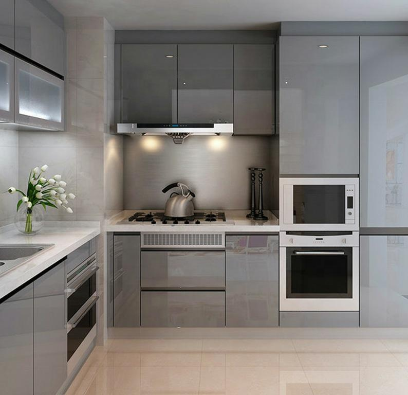 Full Complete Kitchens Modular Kitchen Cabinet Set Melamine Board ...