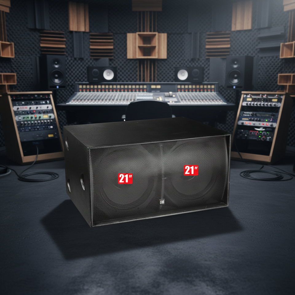 Dual 21-inch Ultra-Low Pro Audio Speakers 6400W High-Power Super ...