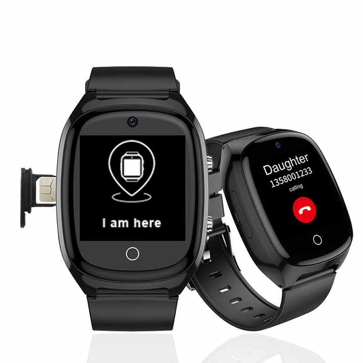 WiFi-enabled 4G GPS Smartwatch for Seniors Fall Detection Location ...
