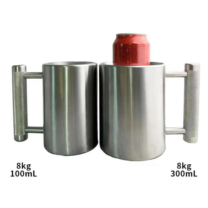 Customize Logo Overweight Stainless Steel Dumbbell Cup 8kg Sports Water ...