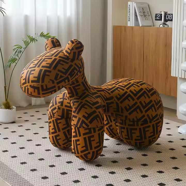 Designer Creative pony Chair Cartoon Animal Children's Stool Living ...