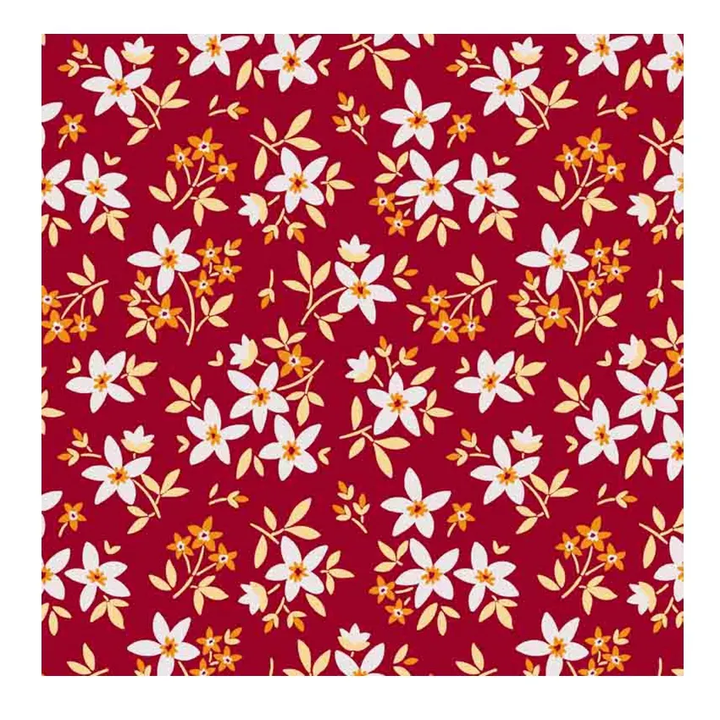 Polyester the Spot Hands Feel Soft Chiffon Crepe Popular Small Flowers ...