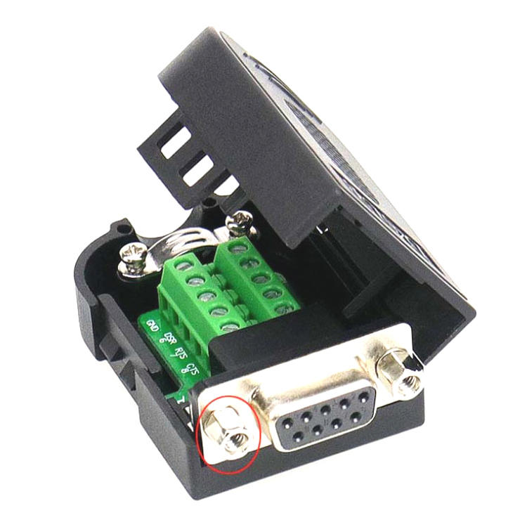 D-SUB RS232 DB9 pin female signal terminal breakout connector with ...