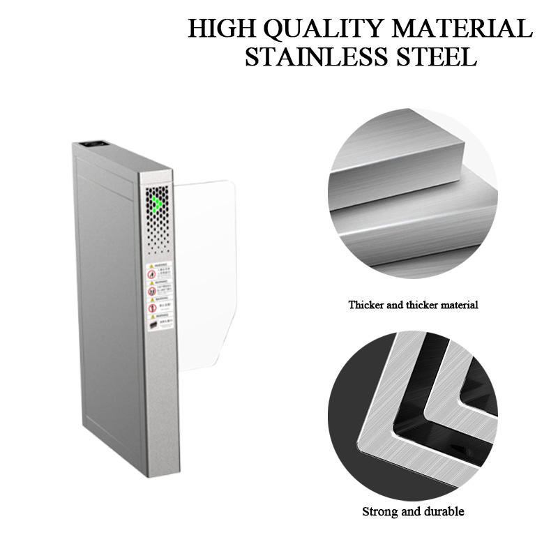 Face Recognize Qr Reader Turnstile Gate Access Control Swing Barrier ...