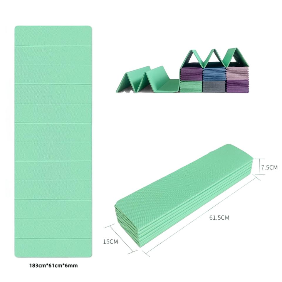 Hot Selling Factory Price Folding Yoga Mat Pilates Mat TPE Exercise Mat ...